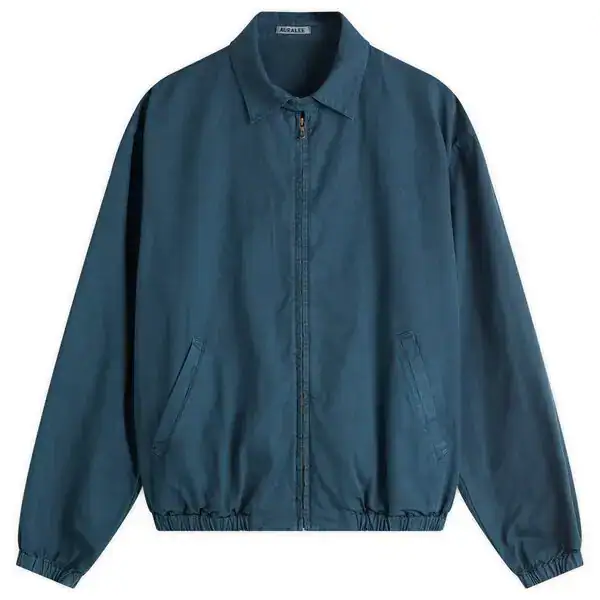 Auralee Product Dyed Finx Gabardine Swing Top - Dark Navy
